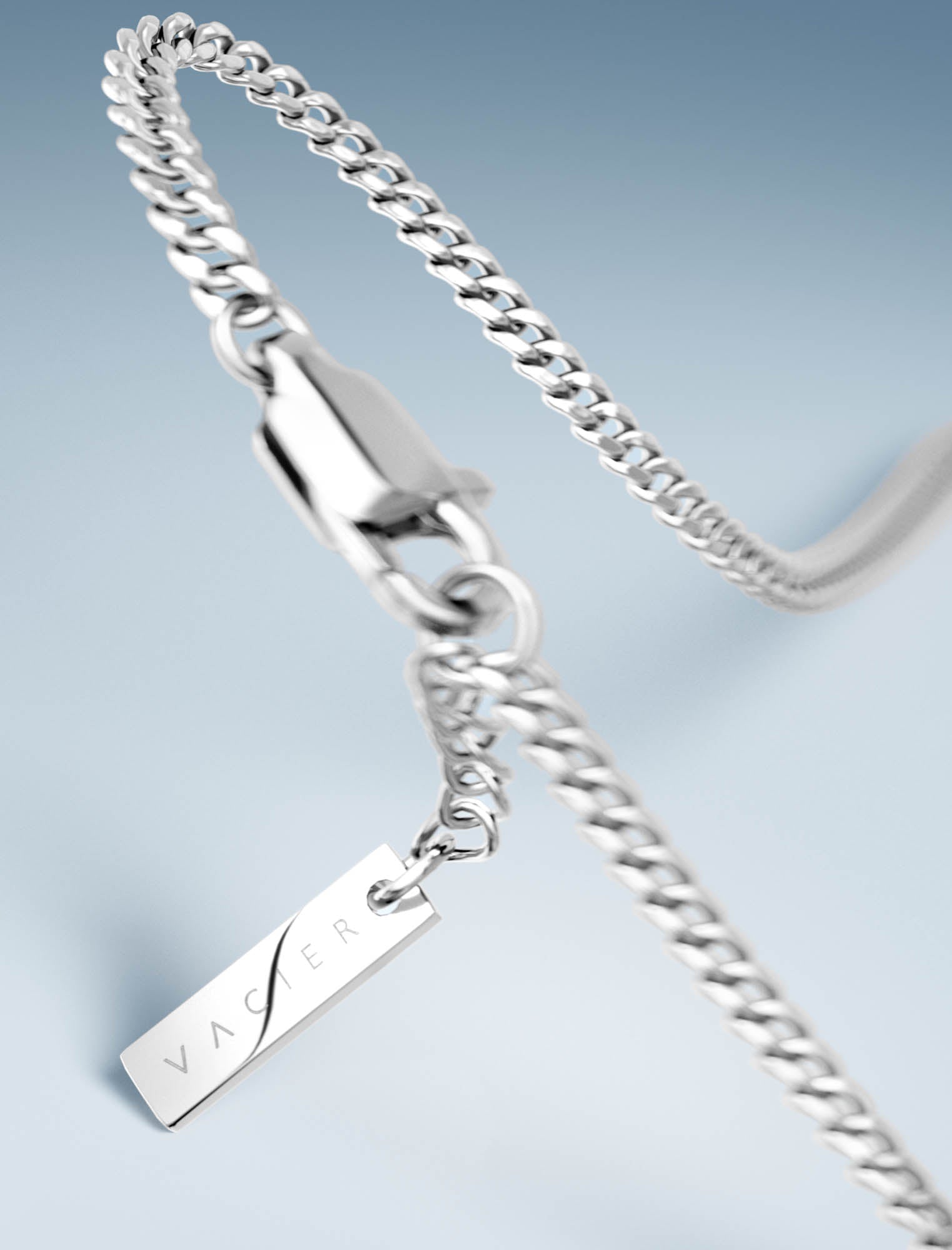 Minimal Chain Bracelet for Him - Silver or Gold Finish – Vacier US